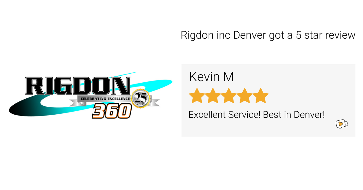 Kevin M gave Rigdon inc Denver a 5 star review on SoTellUs