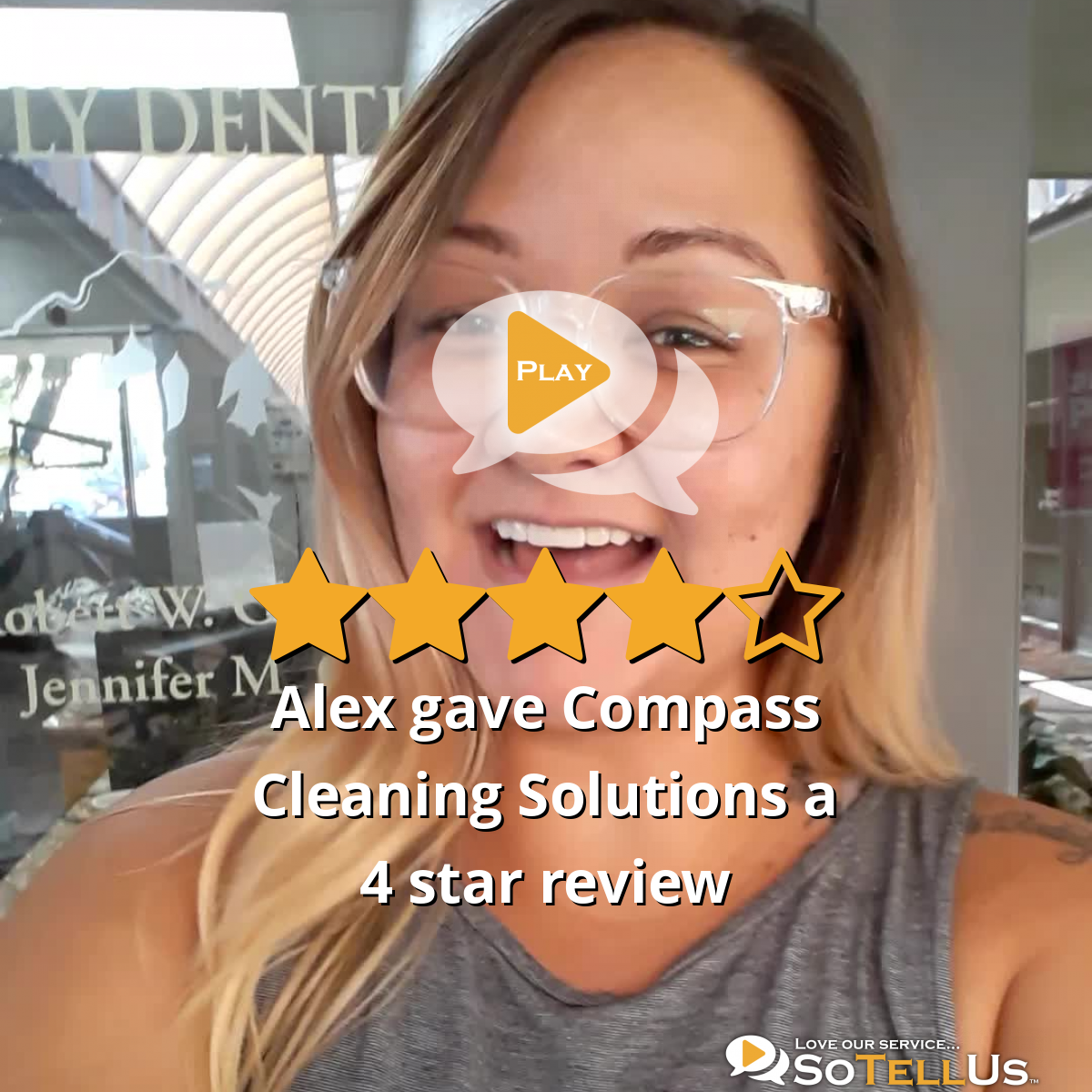 Alex C gave Compass Cleaning Solutions a 4 star review on SoTellUs