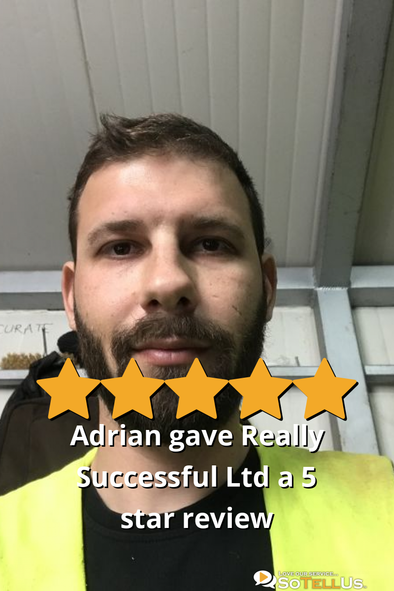 Adrian I gave Really Successful Ltd a 5 star review on SoTellUs