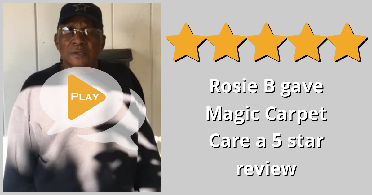 Rosie B gave Magic Carpet Care a 5 star review on SoTellUs