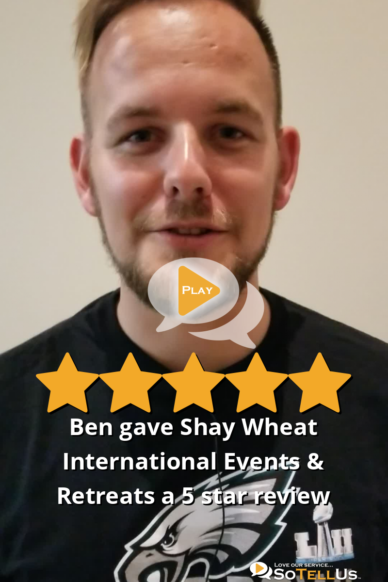 Ben H gave Shay Wheat International Events & Retreats a 5 star review ...