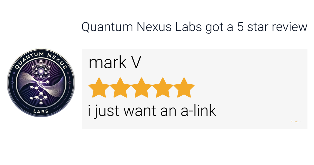 mark V gave Quantum Nexus Labs a 5 star review on SoTellUs