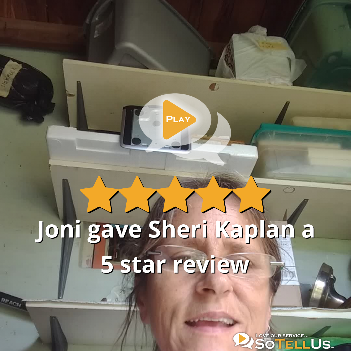 Joni L gave Sheri Kaplan a 5 star review on SoTellUs