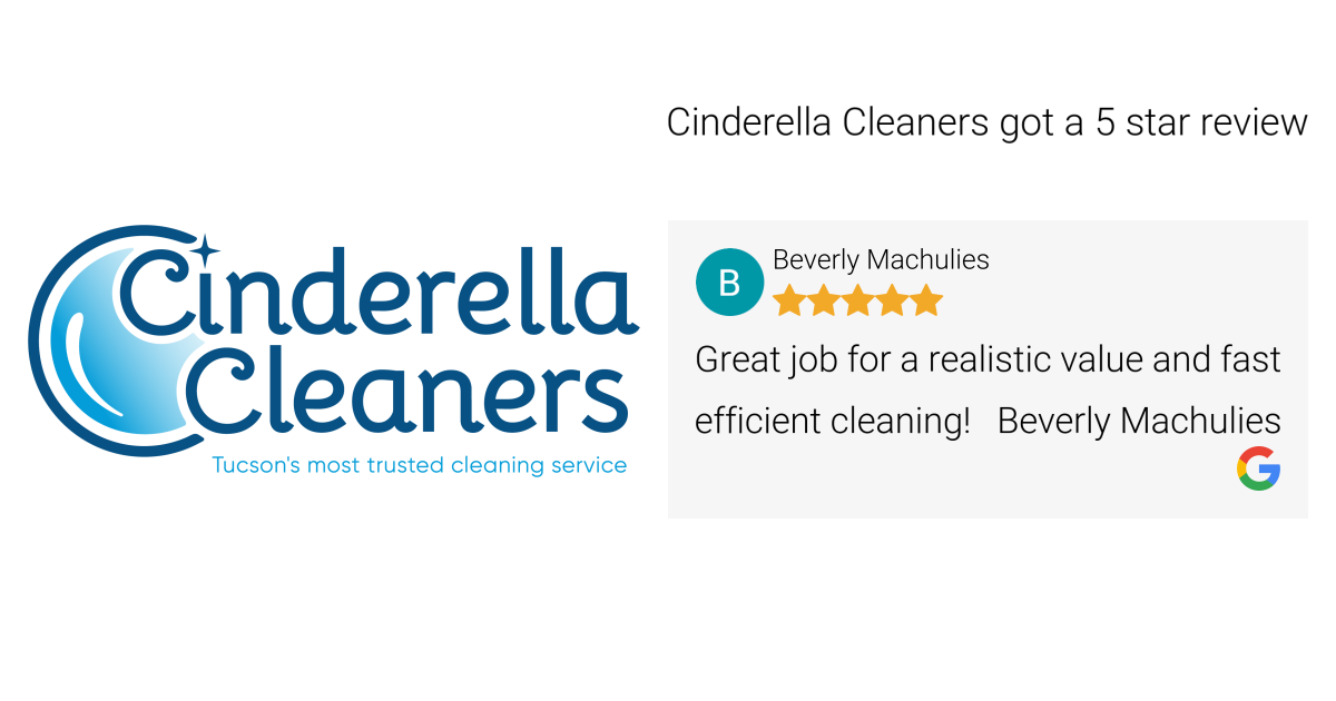 Beverly Machulies gave Cinderella Cleaners a 5 star review on SoTellUs