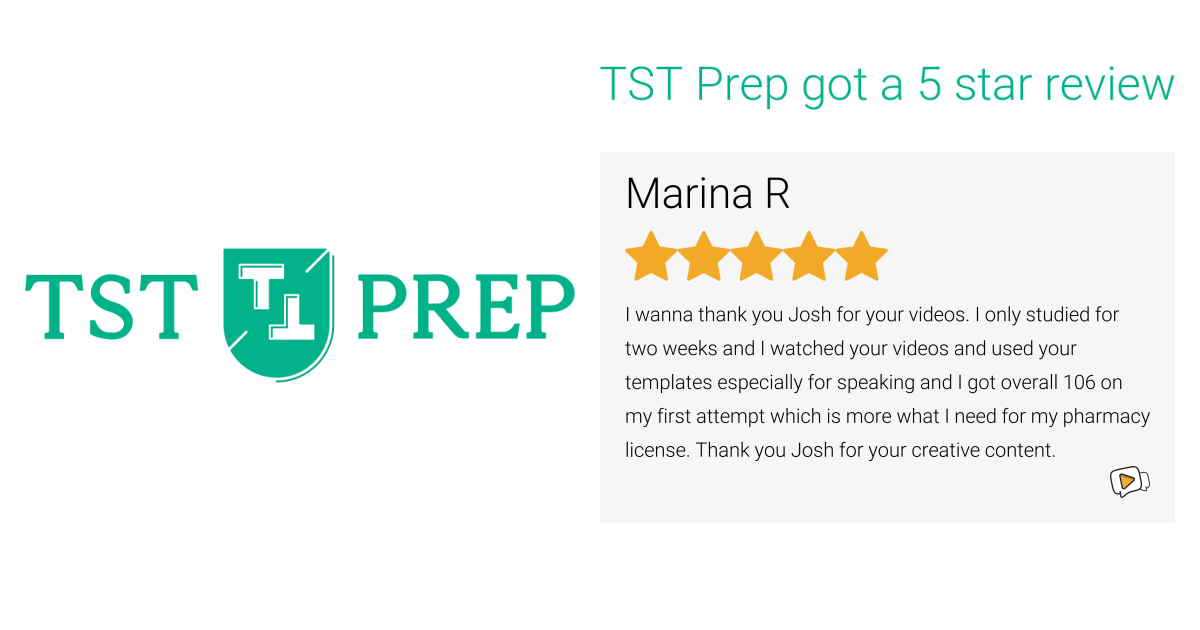 Check out this review for TST Prep