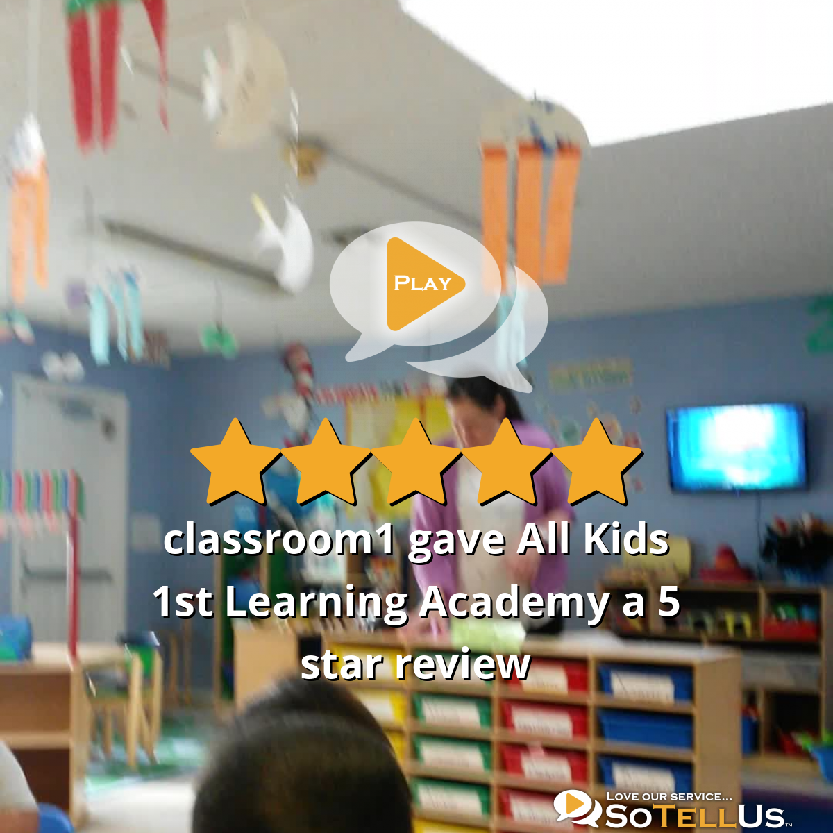 classroom1 M gave All Kids 1st Learning Academy a 5 star review on SoTellUs