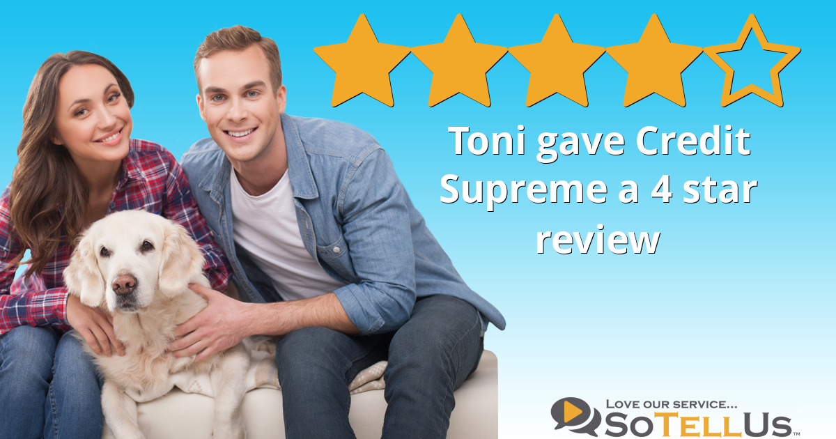 Toni D. left a 4-star review