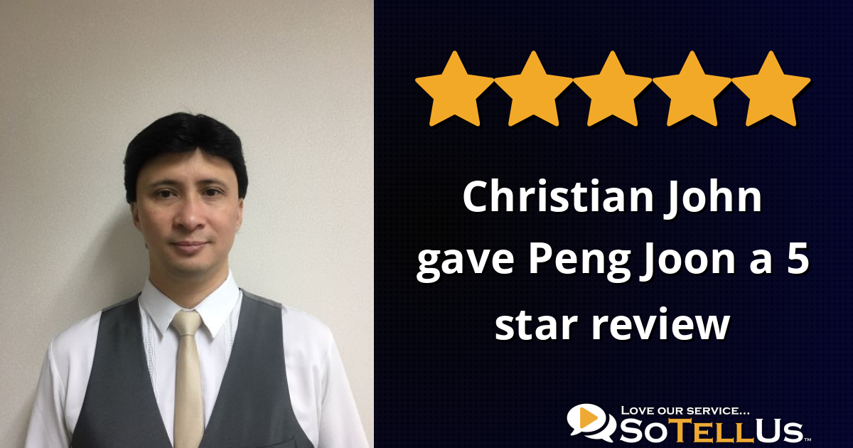 Christian John Sales left a 5-star review