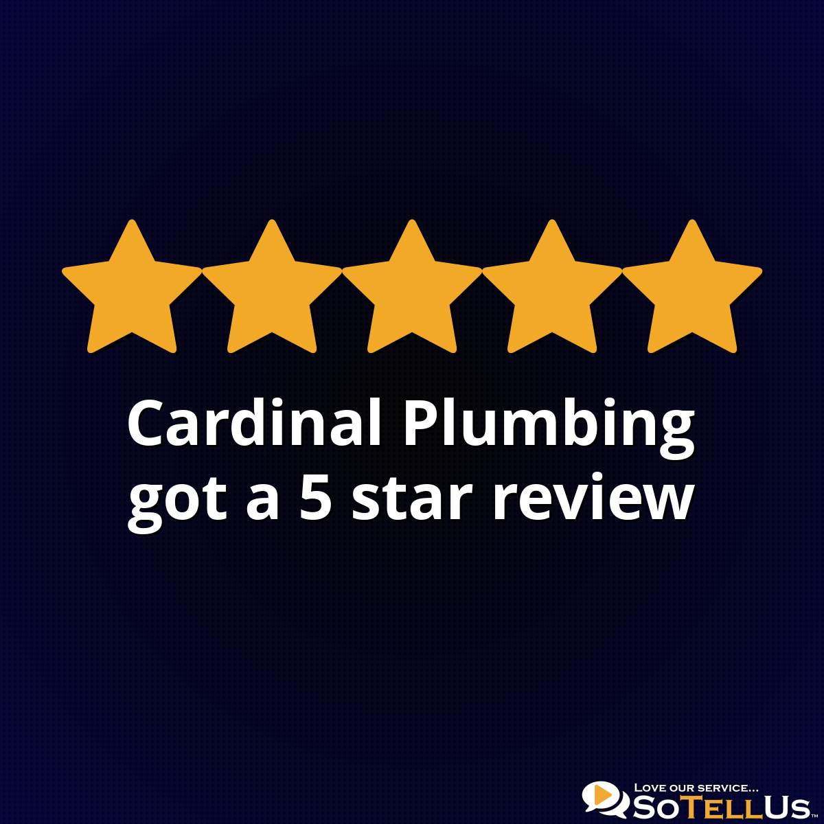 Ann N gave Cardinal Plumbing a 5 star review on SoTellUs