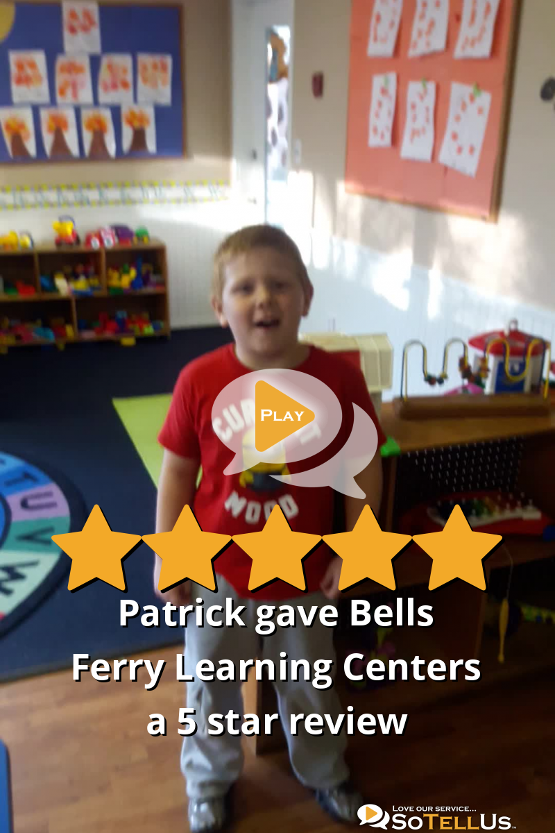 Patrick H gave Bells Ferry Learning Centers a 5 star review on SoTellUs