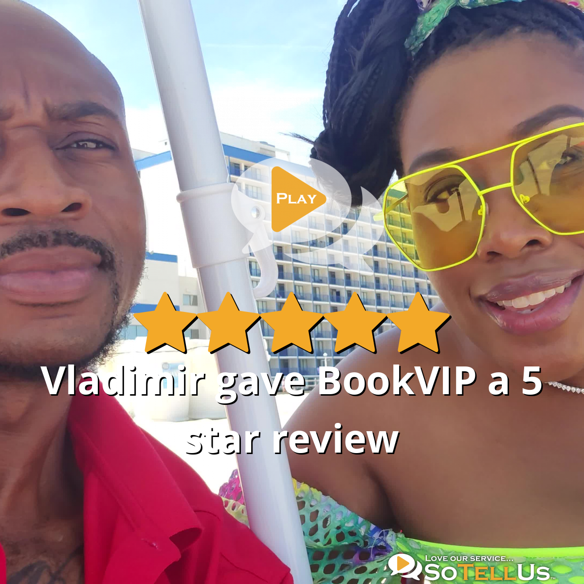 Vladimir P gave BookVIP a 5 star review on SoTellUs