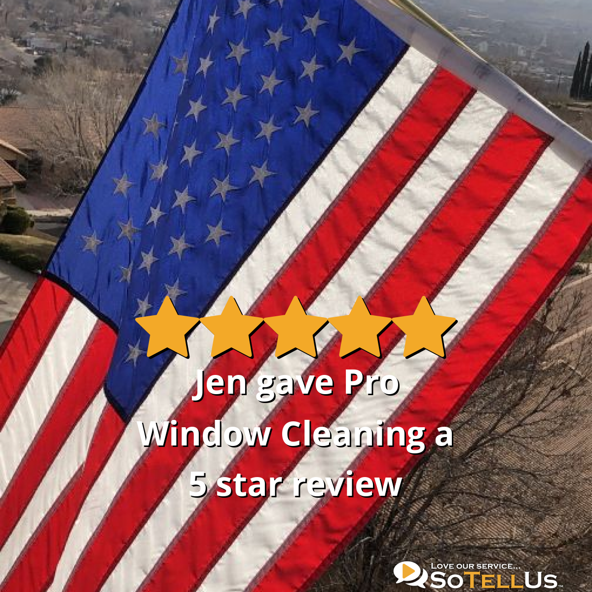Jen W gave Pro Window Cleaning a 5 star review on SoTellUs