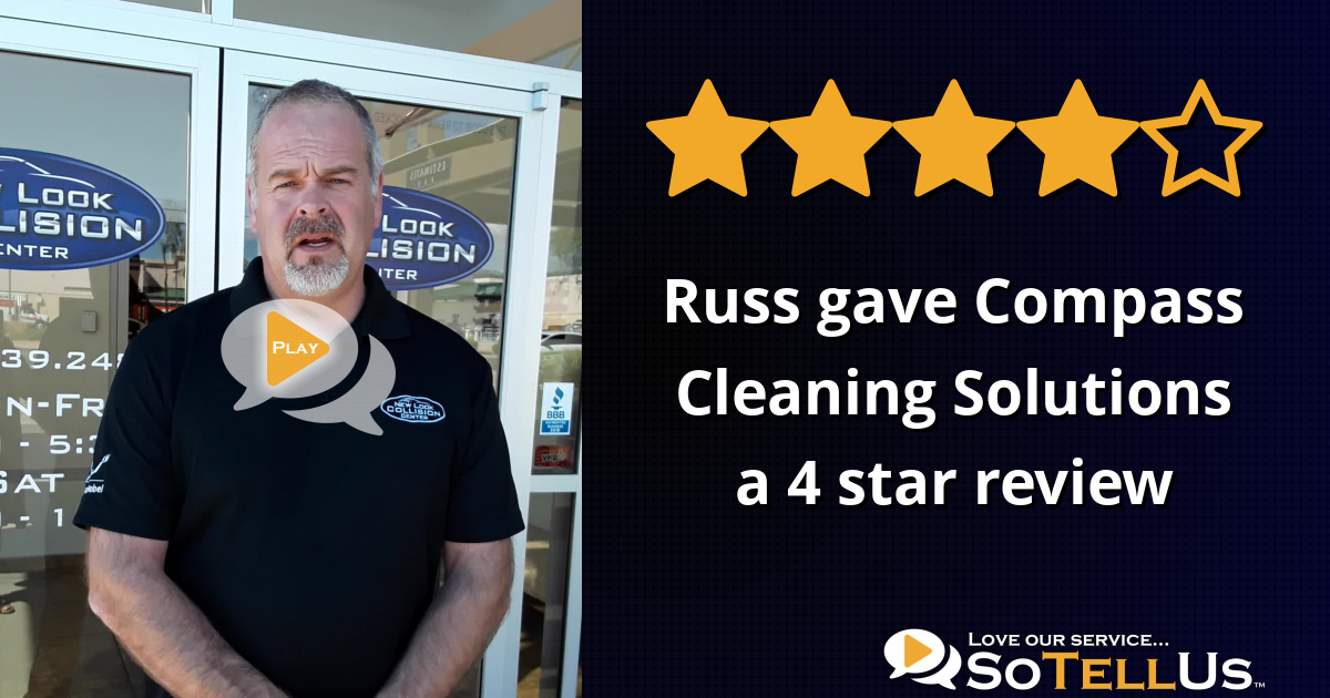 Russ M gave Compass Cleaning Solutions a 4 star review on SoTellUs
