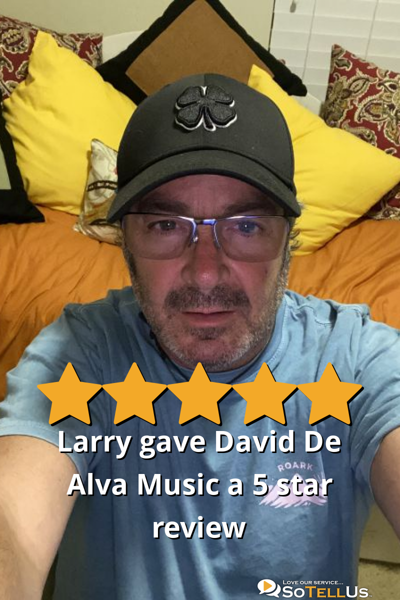Larry K gave David De Alva Music a 5 star review on SoTellUs
