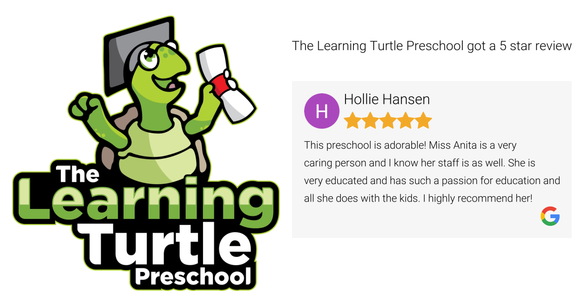 Hollie Hansen gave The Learning Turtle Preschool a 5 star review on SoTellUs