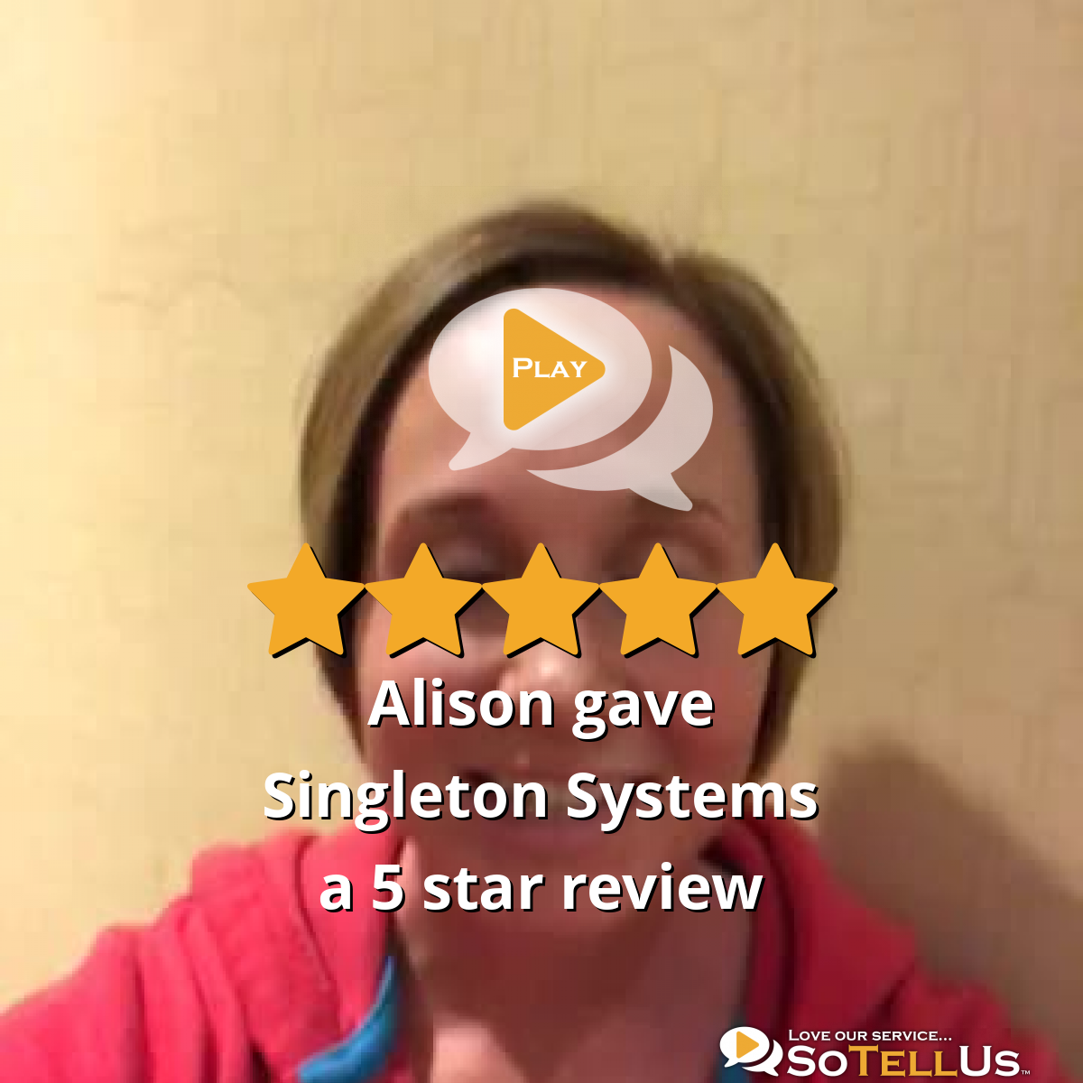Alison H gave Singleton Systems a 5 star review on SoTellUs