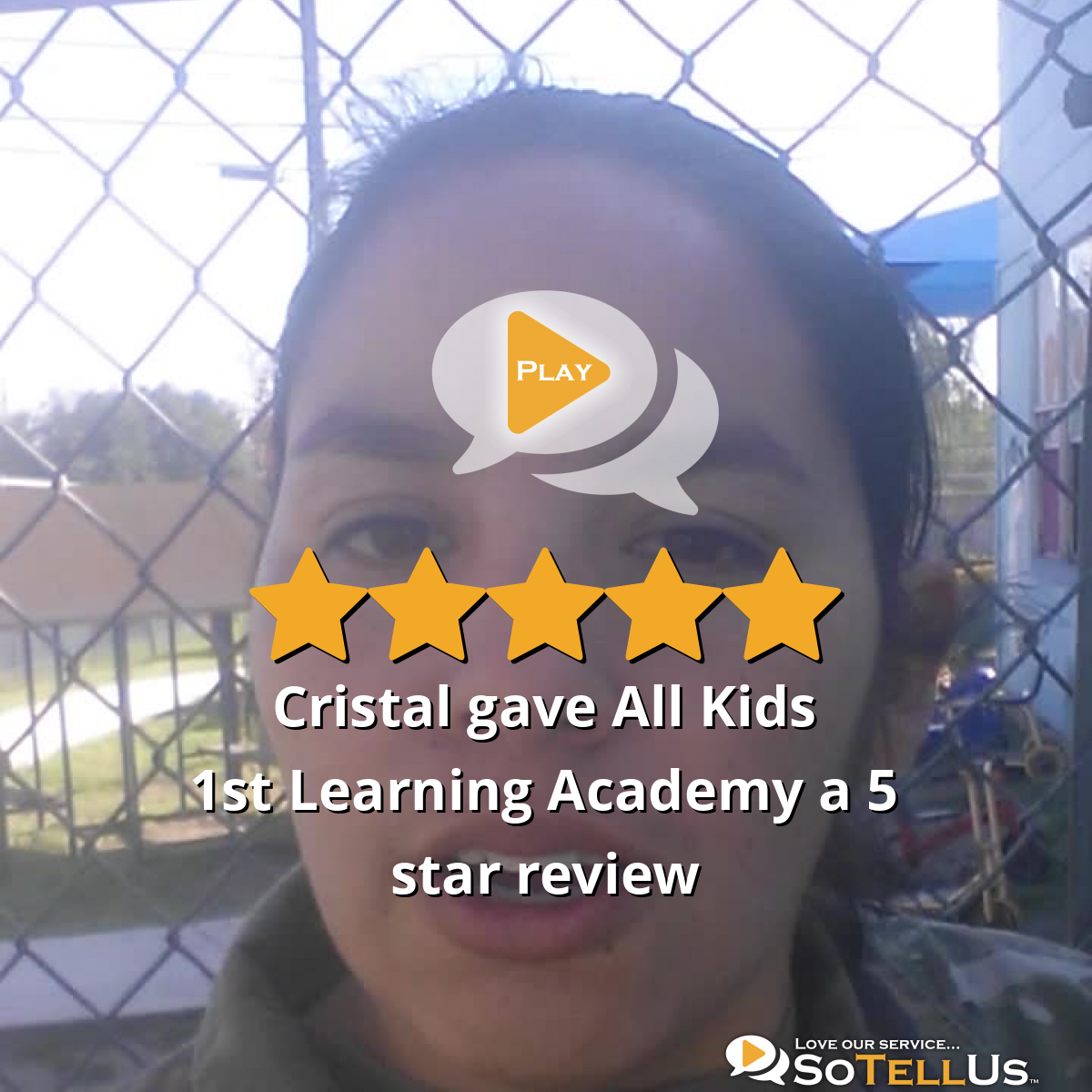 Cristal R gave All Kids 1st Learning Academy a 5 star review on SoTellUs